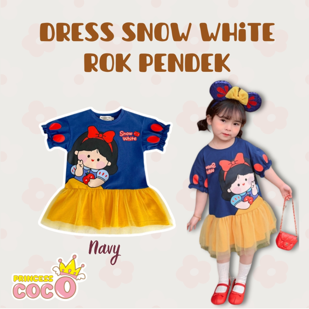 Jual [PRINCESS COCO]1-8 Tahun Dress Anak perempuan Snow White Rok ...