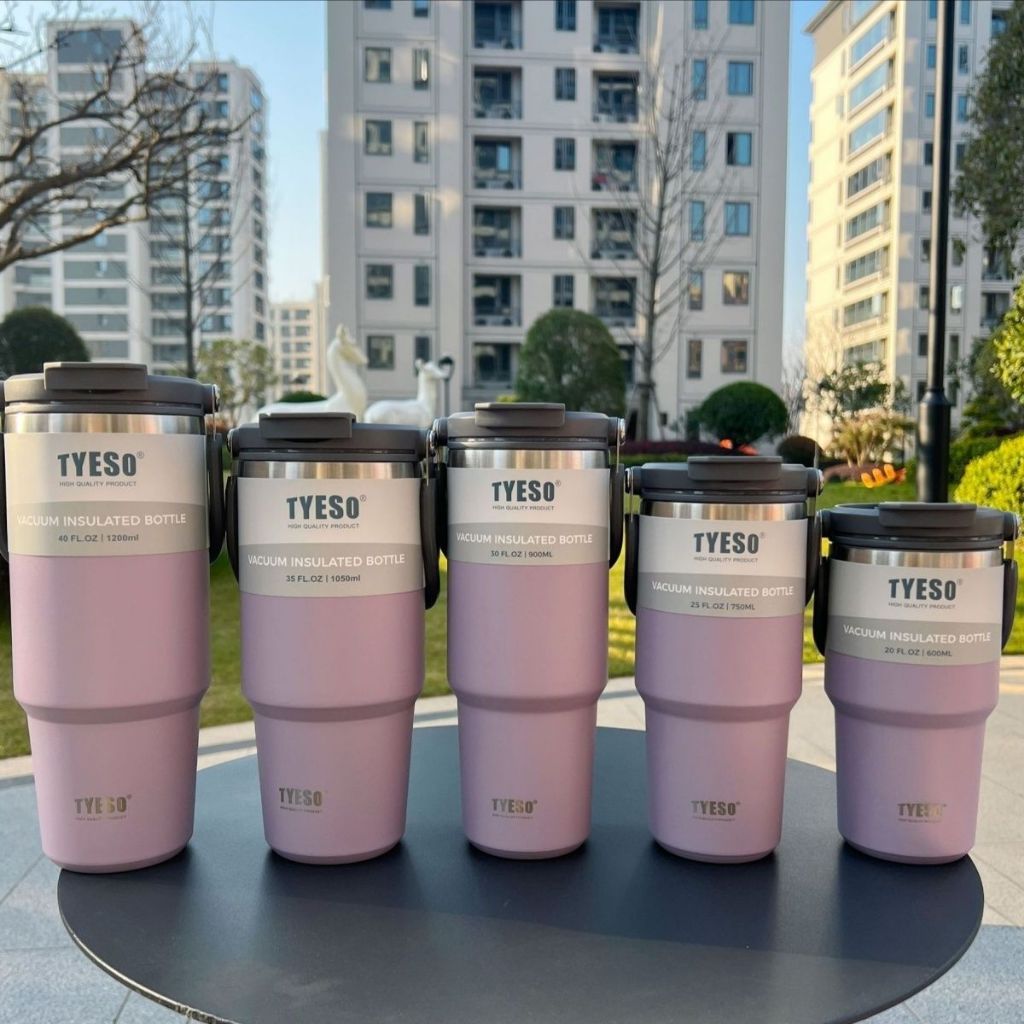 Jual Tyeso Tumbler Handle 2in1 Stainless Steel Original Mug Coffee Vacuum Insulated Bottle ...