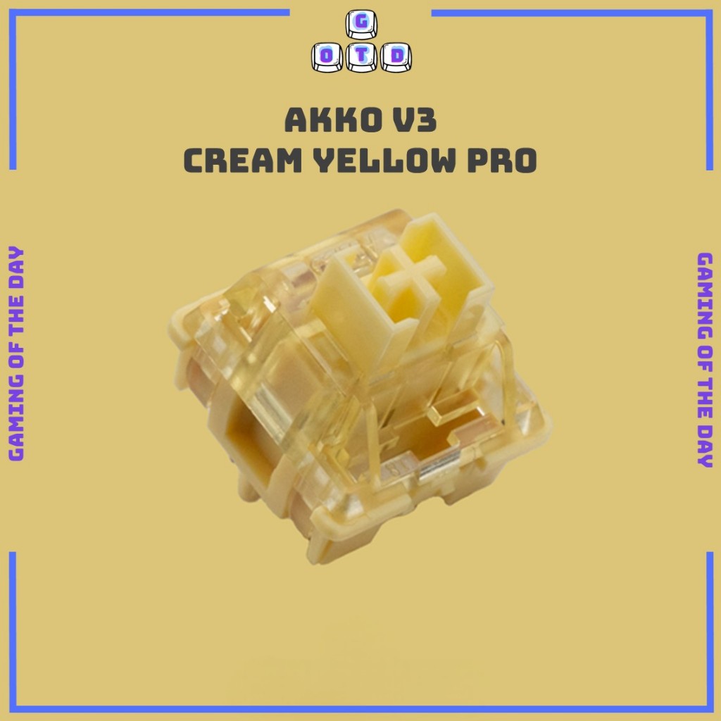 Jual Akko V3 Cream Yellow Linear Mechanical Switch Keyboard Gaming GOTD ...