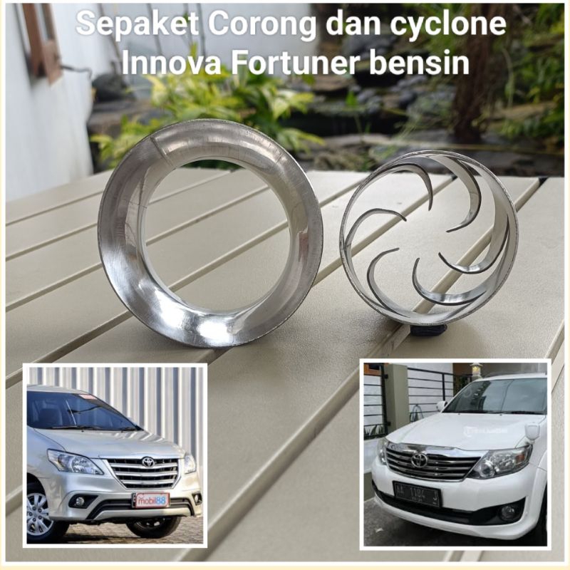 Jual Sepaket corong dan cyclone Innova Fortuner model box filter udara ...