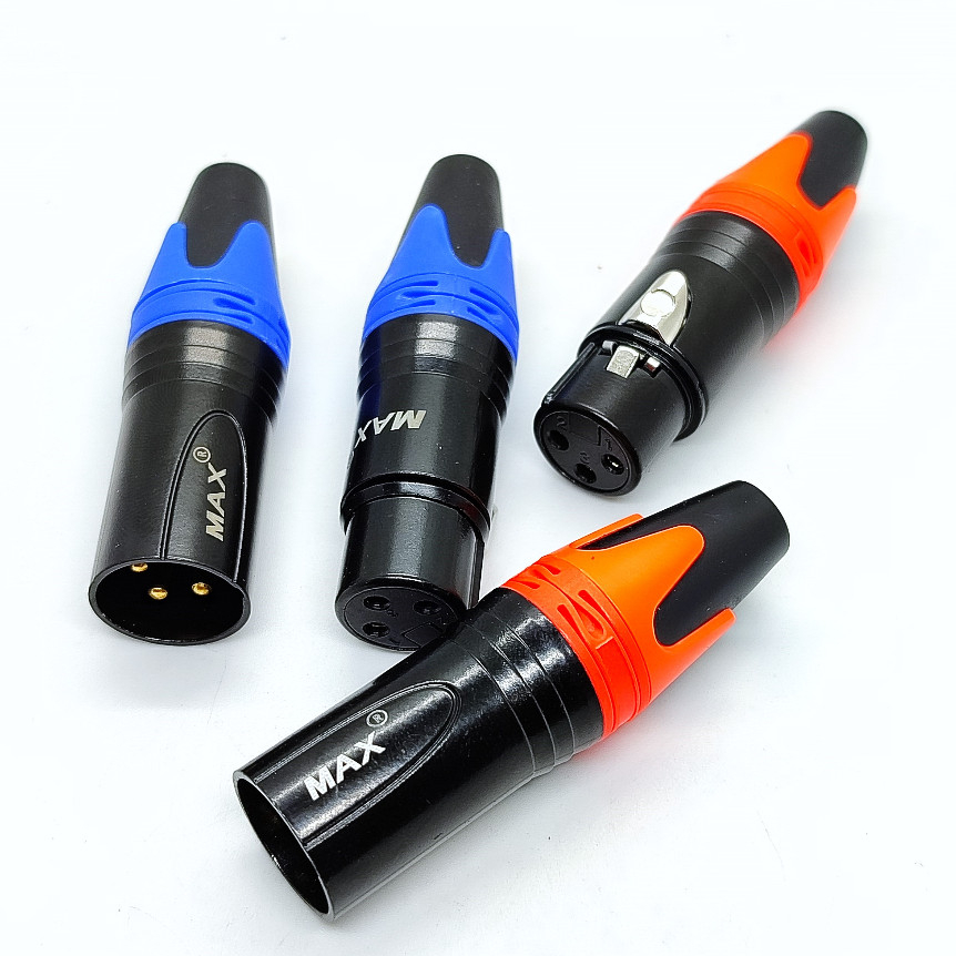 Jual JACK CANON XLR MALE FEMALE MAX OREN DAN BIRU ( 1 SET ) | Shopee ...