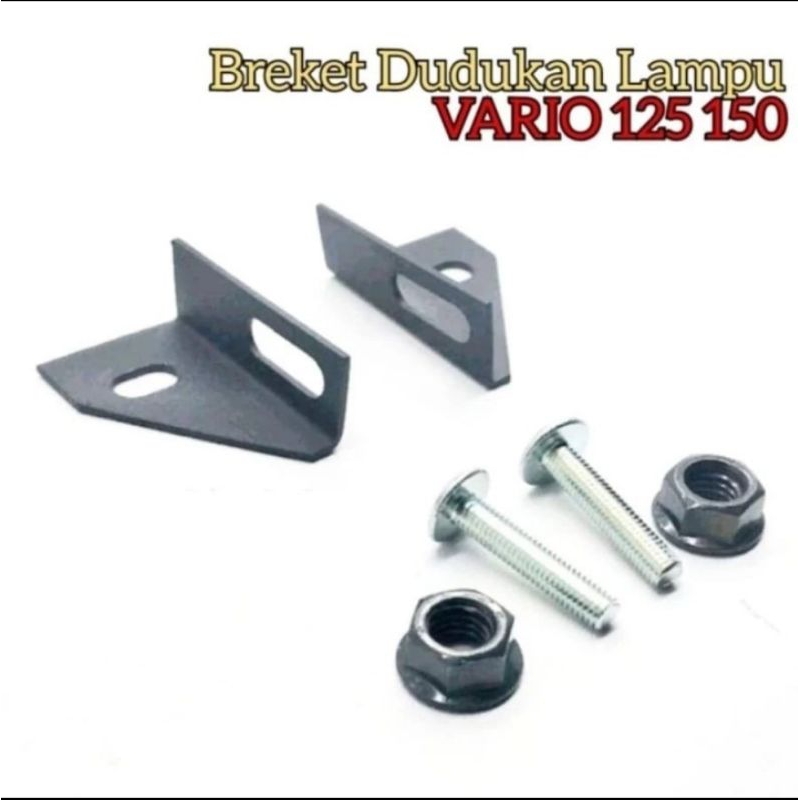 Jual breket lampu tembak bracket lampu D2 braket lampu D2 laser foglamp Honda Vario 125 New ...