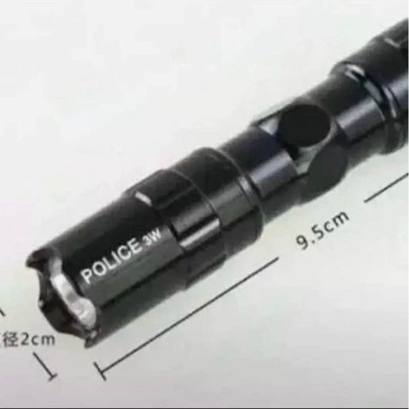 Jual Senter Mini Police Swat 3Wat Led Cree 3Wat Waterproof Flashlight ...