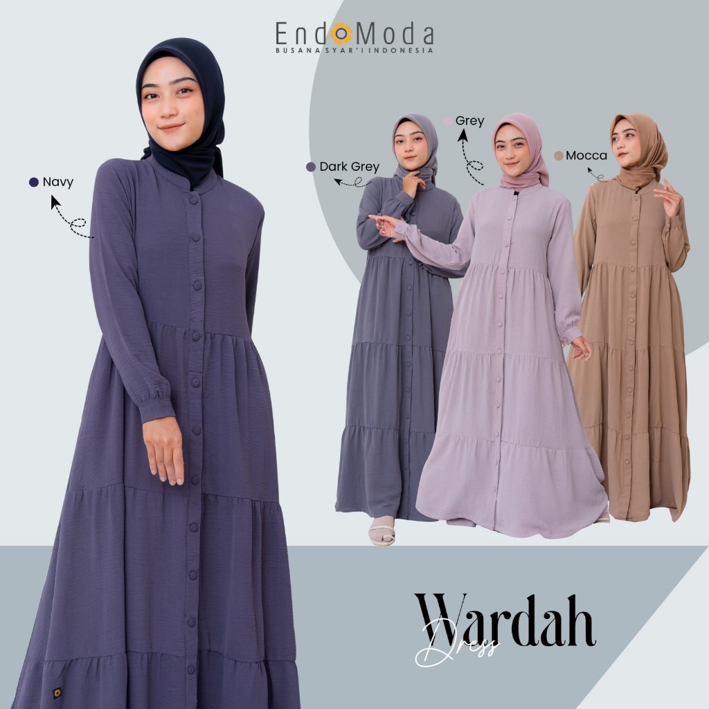 Jual Gamis Wardah Endomoda Gamis Wanita Muslimah Lebaran Terbaru ...