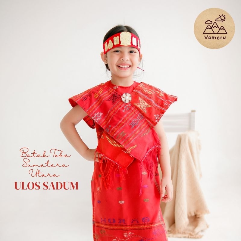 Jual VAMERU - BAJU ADAT SUMATERA UTARA BATAK TOBA ANAK ULOS | Shopee Indonesia