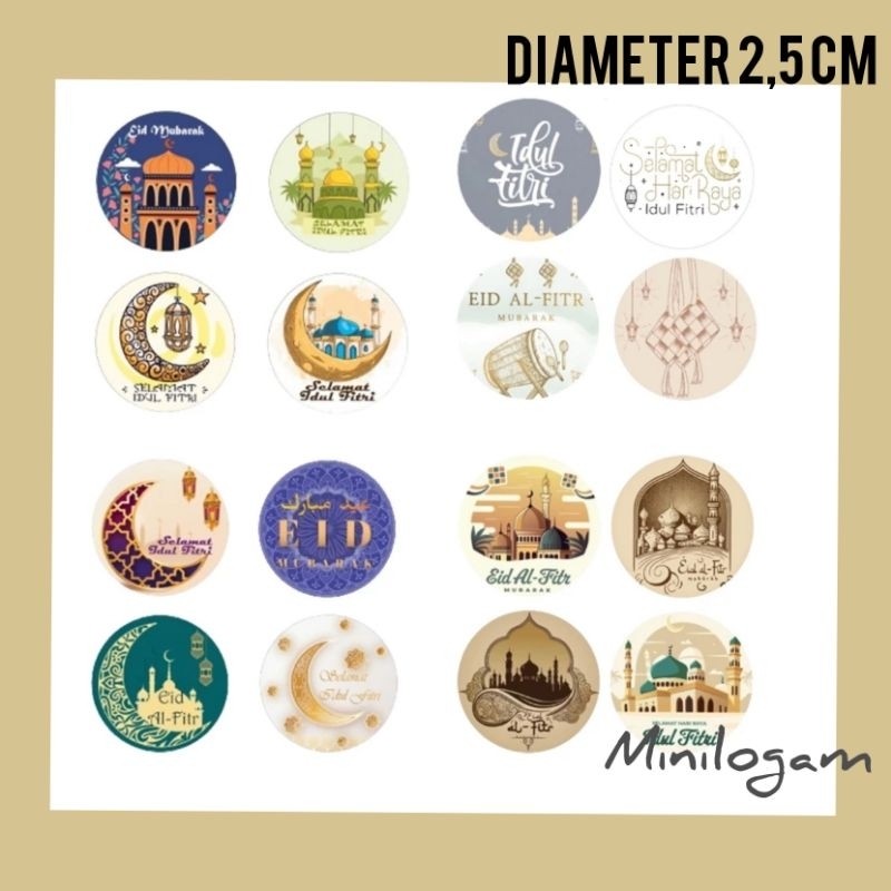 Jual sticker/stiker kecil ,ucapan hari raya idul fitri/lebaran | Shopee ...