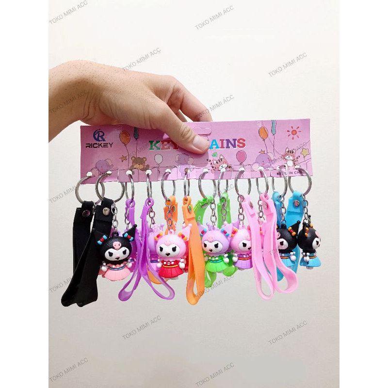 Jual MIMI ACC GROSIR 12PCS GANTUNGAN KUNCI KUROMI STRAP/ GANTUNGAN ...