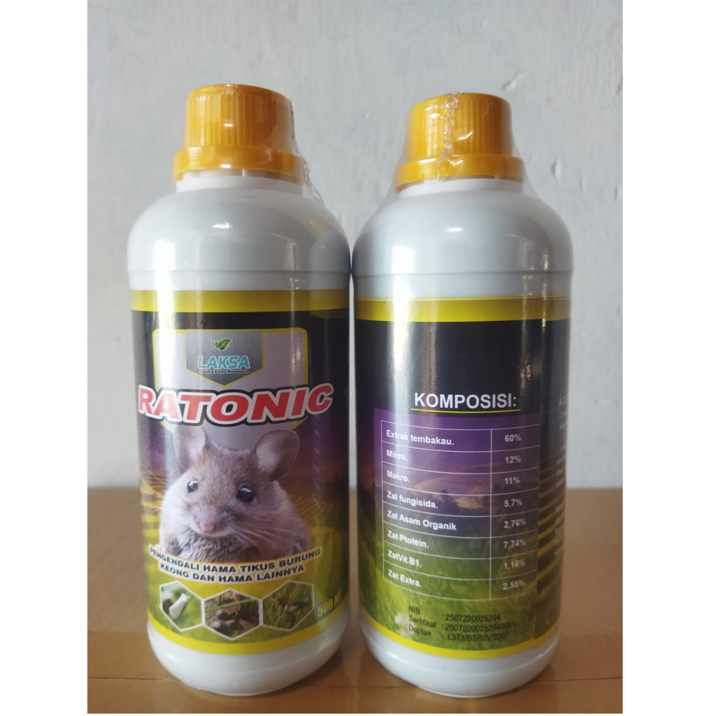 Jual Ratonic 500ml Obat Semprot Pembasmi Hama Tikus Sawah dan Hama Tanaman Lainnya - Racun ...