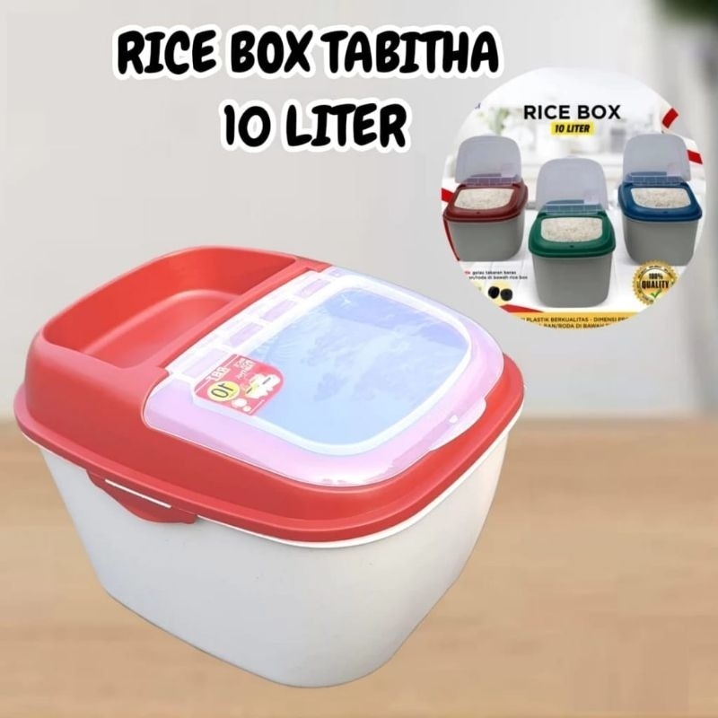 Jual Wadah beras Tempat beras 10 liter tabitha/ rice box tabitha 10 ...