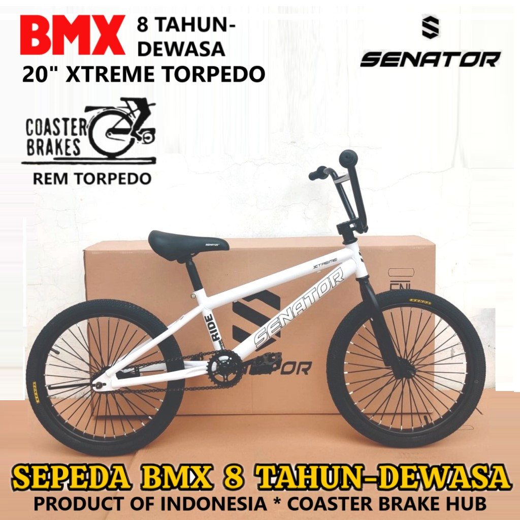 Jual Sepeda BMX Senator Xtreme Ride Torpedo 20 Inci Hi-Ten Steel One ...