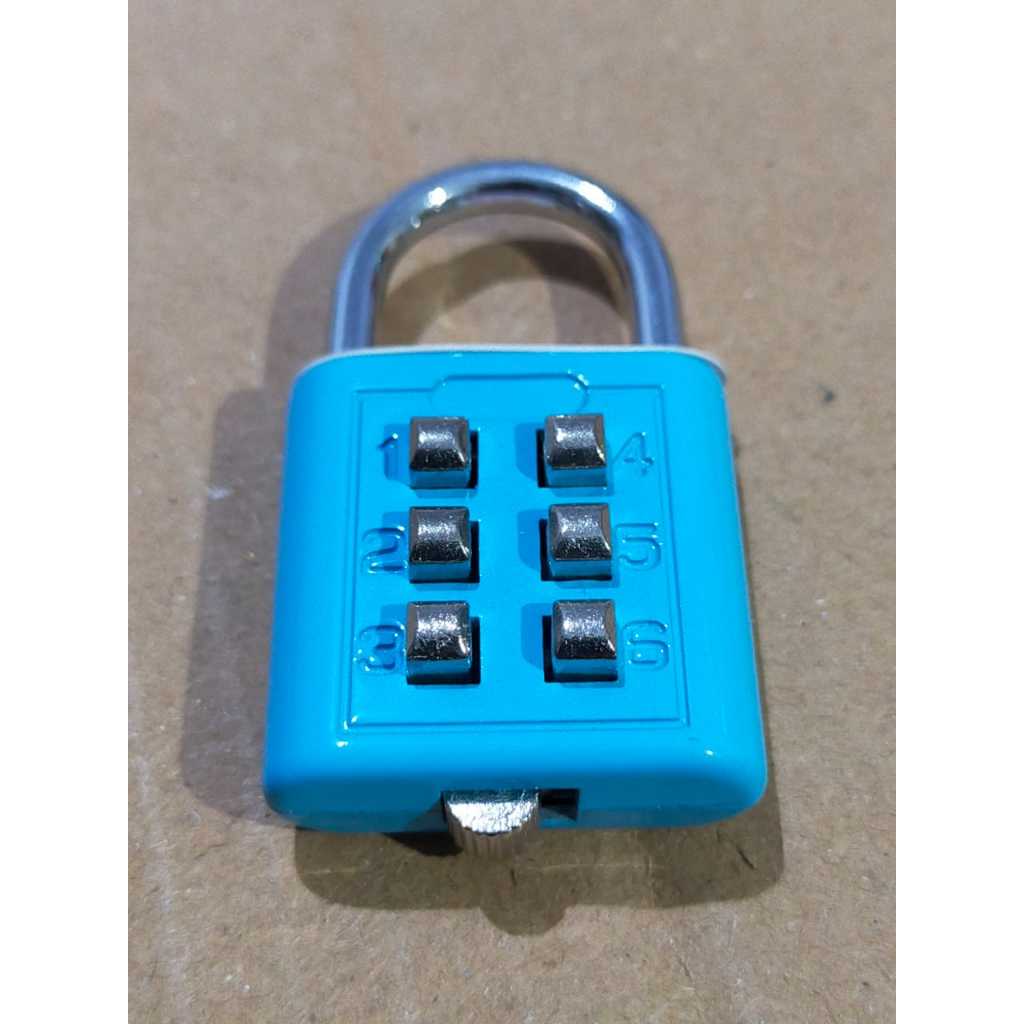 Jual Gembok Nomor Password PIN 6 8 10 Digit Gembok Koper Laci Loker ...