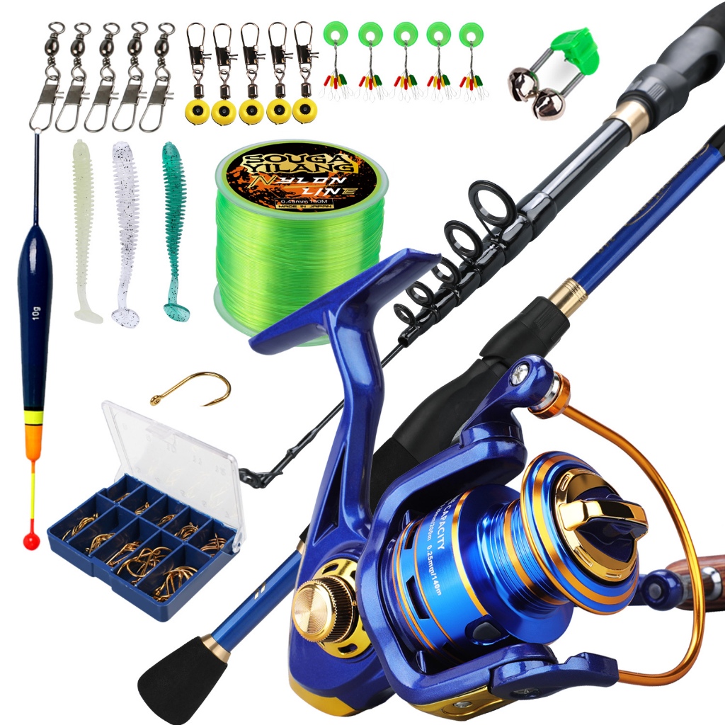 Jual Joran Pancing Set Telescopic Fishing Rod 1.8m/2.4m Ultralight ...