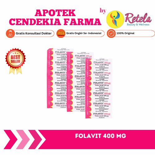 Jual Folavit 400 Mcg 1 Strip Isi 10 Tablet/ Folic Acid | Shopee Indonesia