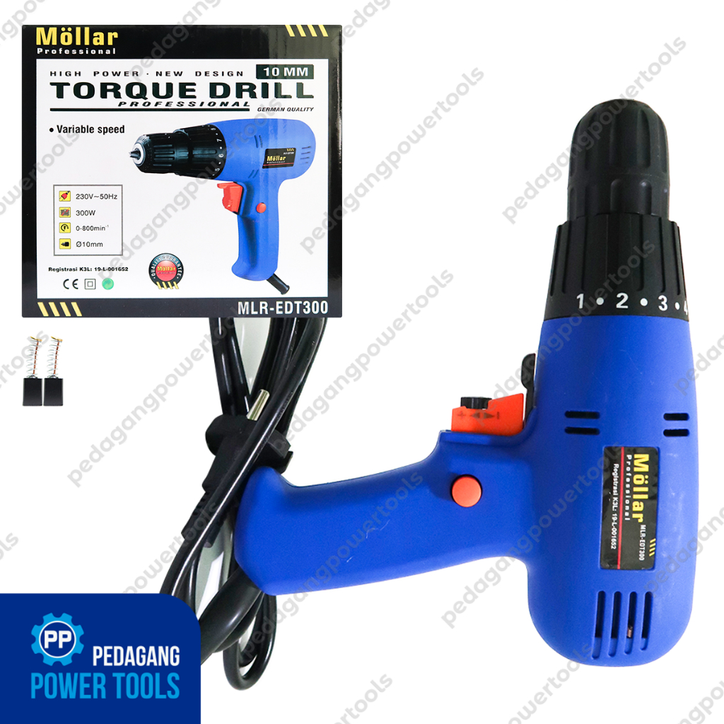 Jual MOLLAR MLR-EDT300 MESIN BOR LISTRIK OBENG TORSI - TORQUE DRILL ...