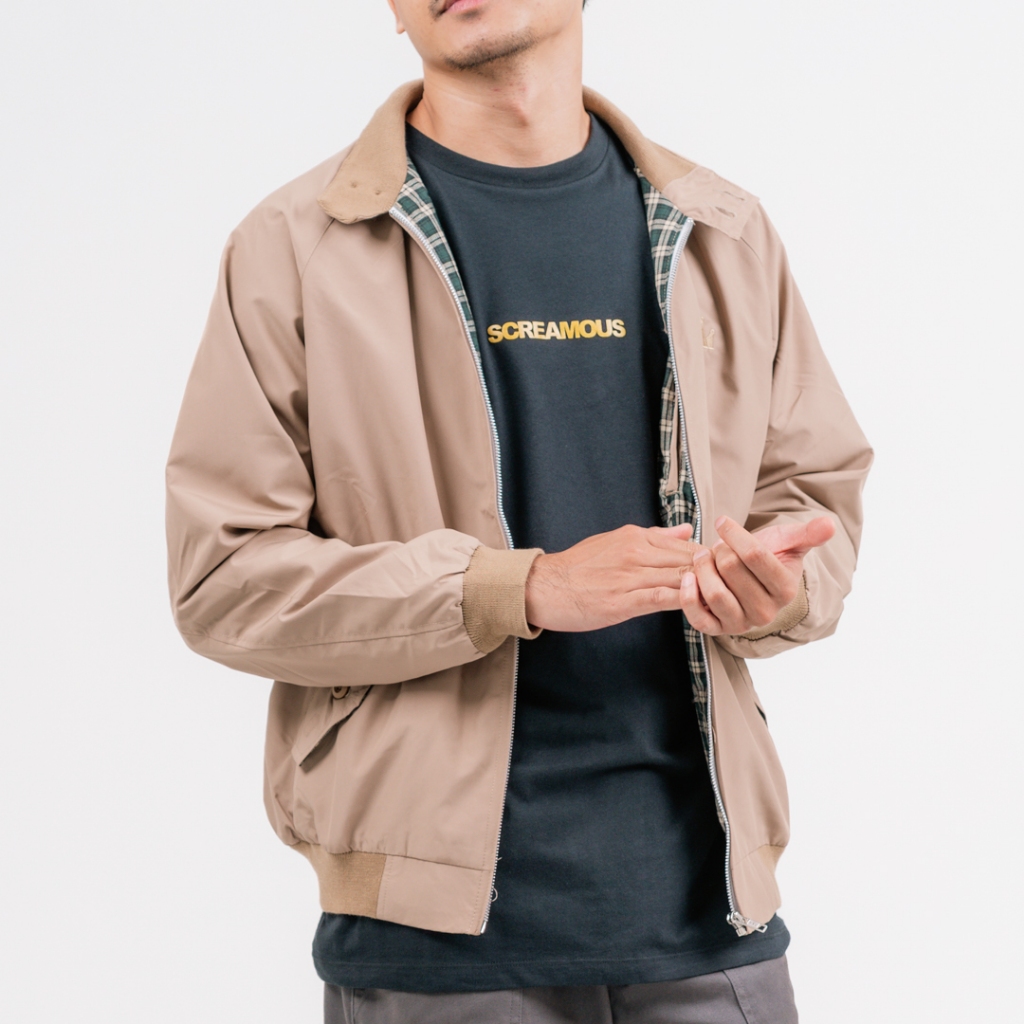 Jual Screamous Jacket Harrington CLETO CREAM | Shopee Indonesia