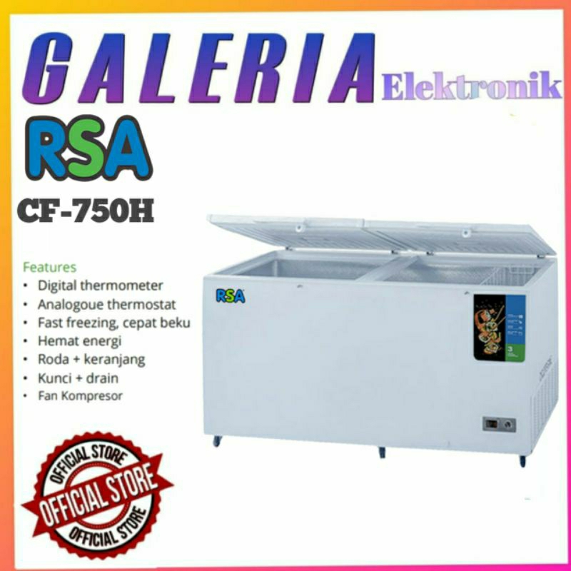 Jual CHEST FREEZER RSA CF-750H / CF 750H 688L | Shopee Indonesia