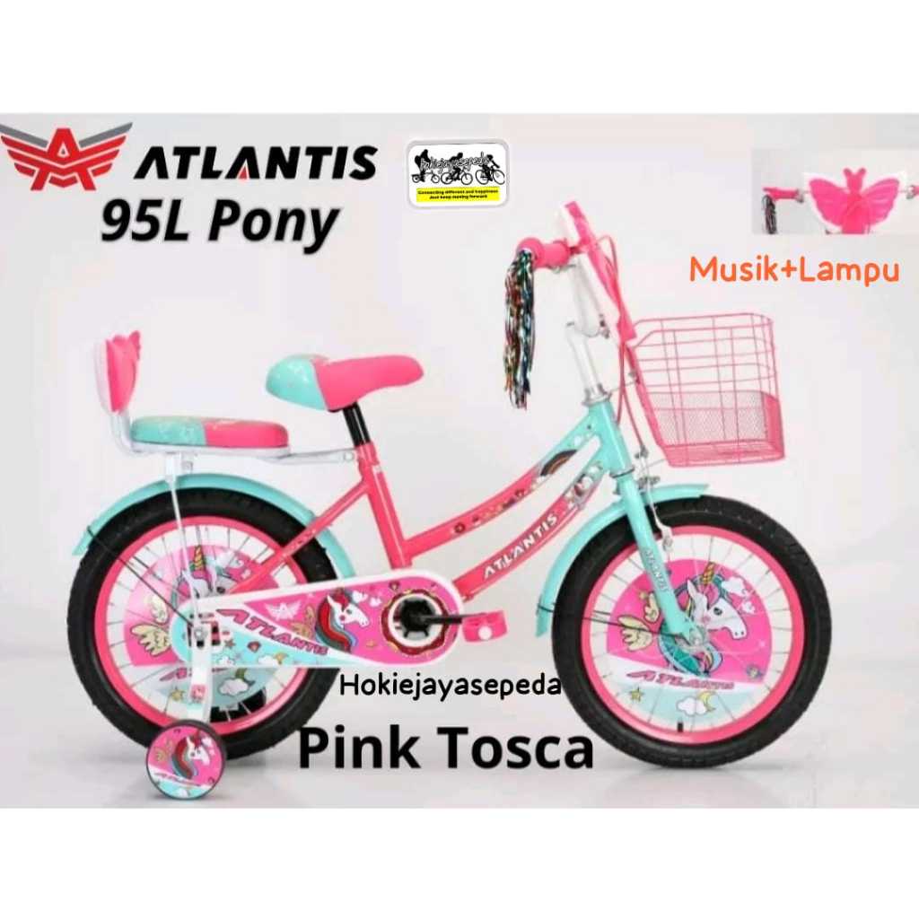 Jual SEPEDA Anak MINI ATLANTIS 12" 16" 18" PONY unicorn Bonus botol air ...