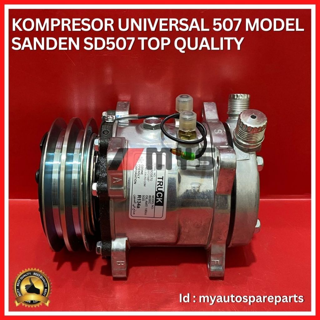 Jual COMPRESSOR AC Mobil Universal 507 Model Sanden SD507 KOMPRESOR TOP ...