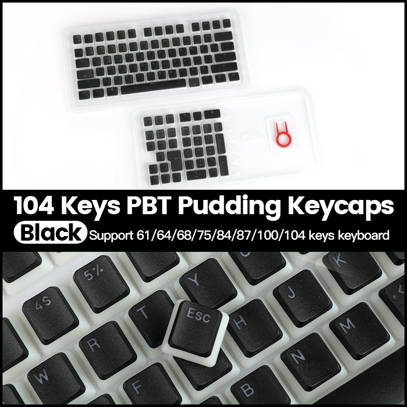 Jual Pbt Pudding Full Set Keycaps Suitable For Royal Kludge All ...