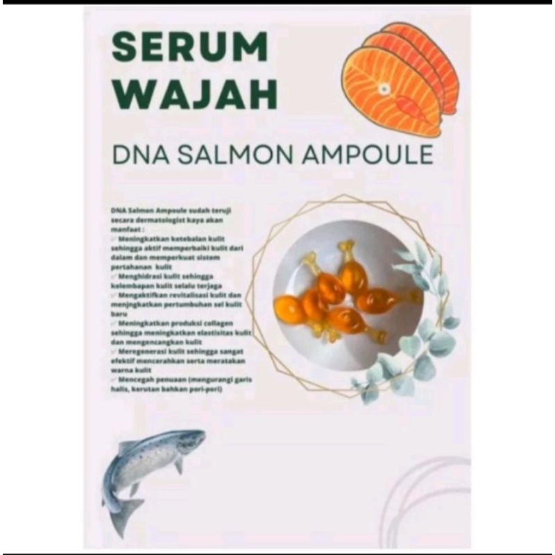 Jual DNA SALMON SERUM AMPOULE 1 PCS ( ORIGINAL ) | Shopee Indonesia