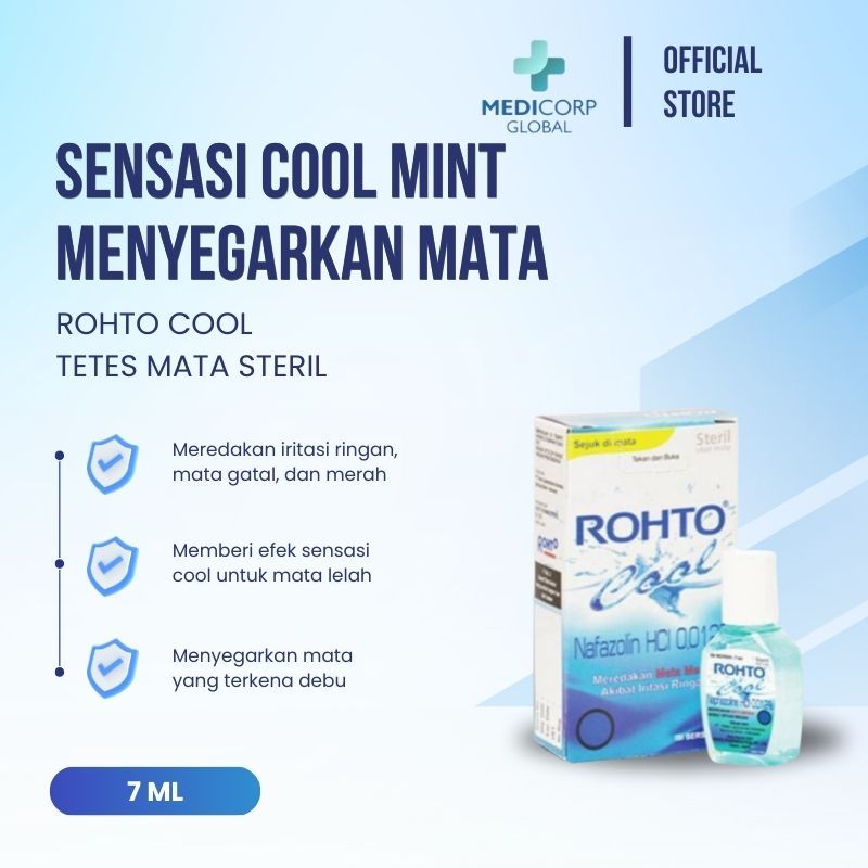 Jual Rohto cool obat tetes mata steril 7 ml | Shopee Indonesia