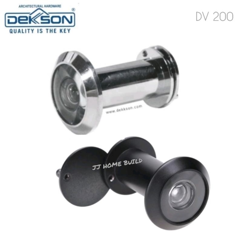 Jual Door View DEKSON DV 200 CP MATT BLACK / Lubang Intip Pintu / Door ...