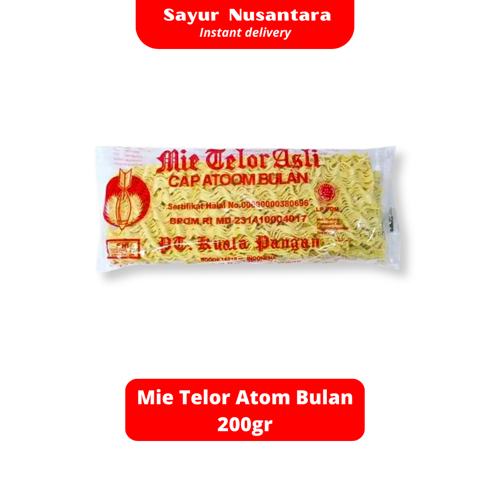 Jual Mie Telor Atom Bulan 200gr - Sayur Nusantara | Shopee Indonesia