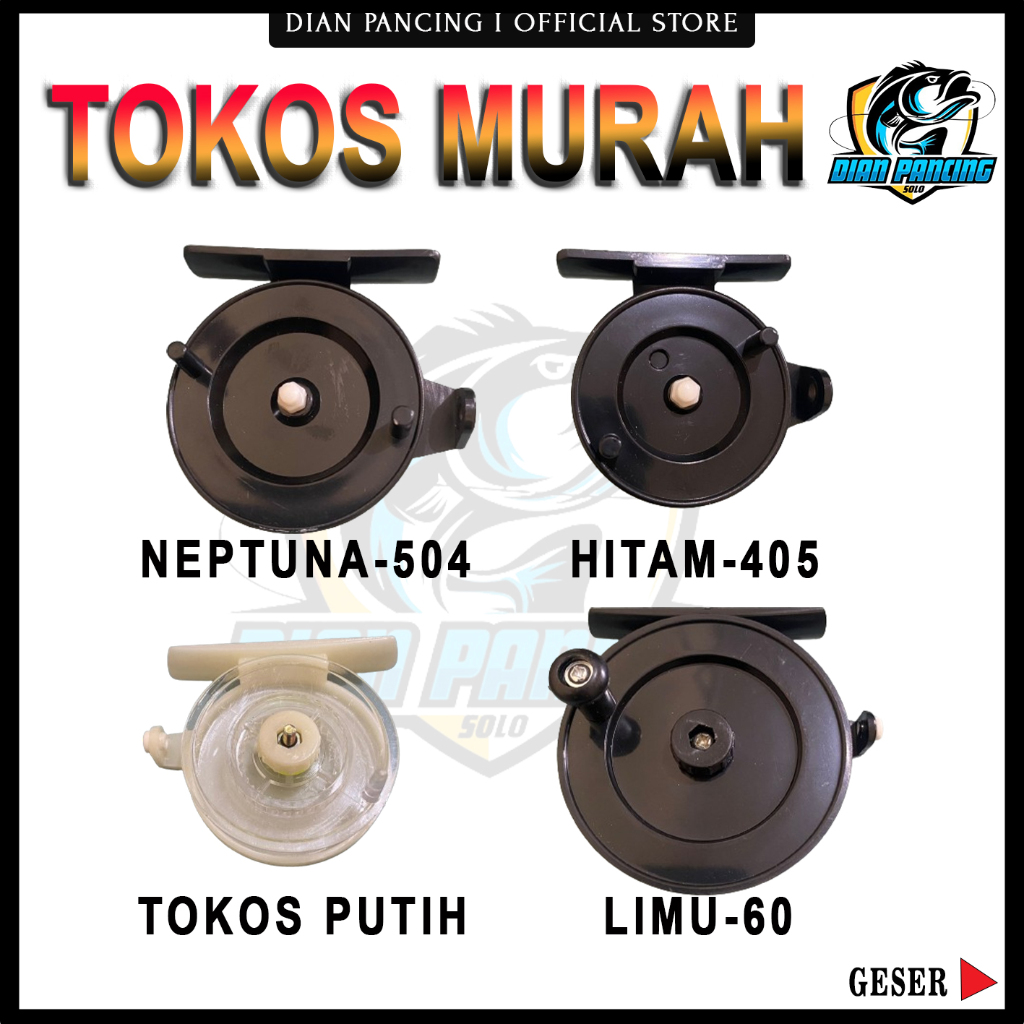 Jual Tokos Murah Tanpa Merk / Reel Tegek / Reel Pancing | Shopee Indonesia