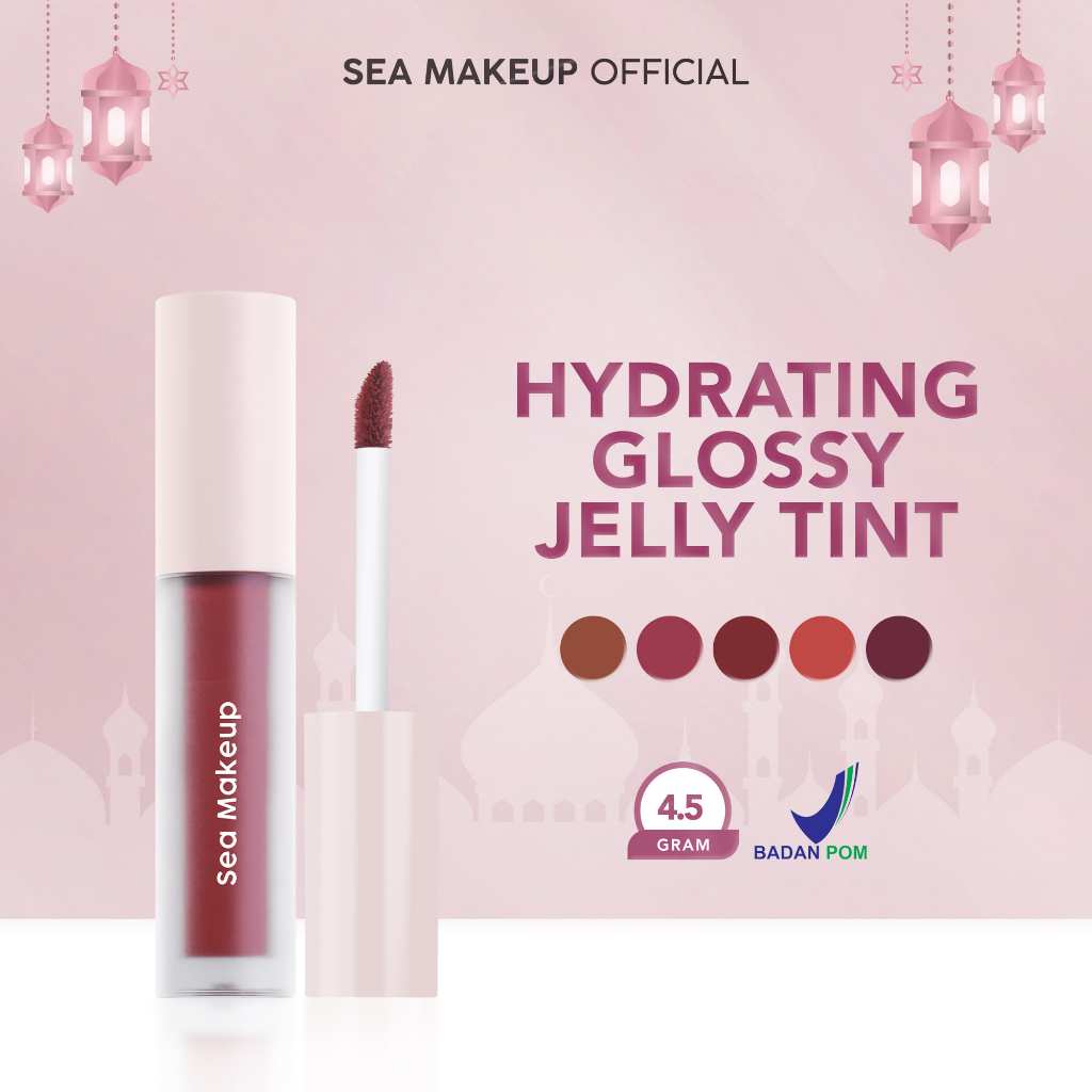 Jual Sea Makeup Slick Cover Jelly Tint finishing glossy Hydrating dan Meninggalkan warna yang ...