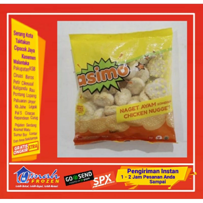 Jual Nugget Asimo 500g,Nugget Ayam,Naget Ayam, Frozen Serang | Shopee ...