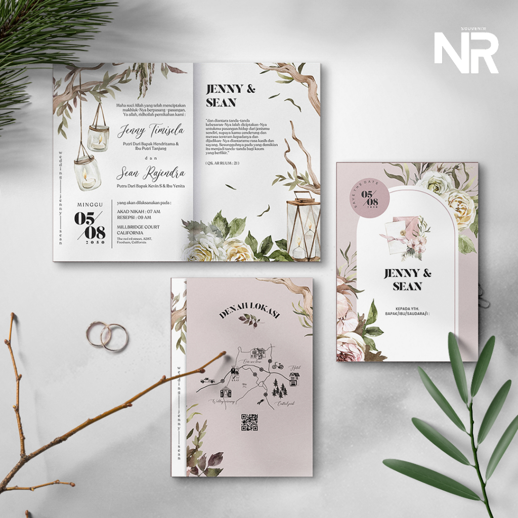 Jual Undangan Pernikahan NRA019 - Undangan Premium - Undangan Murah ...