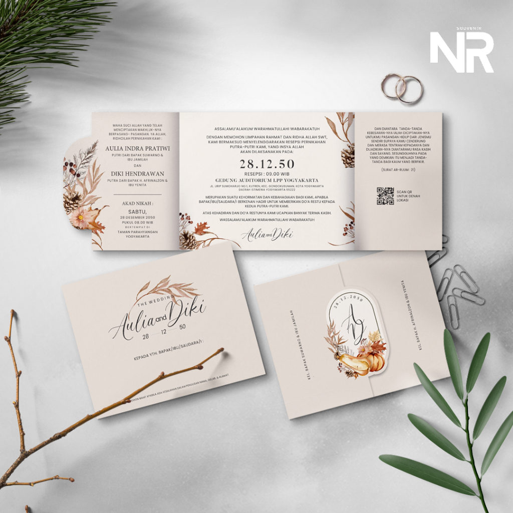 Jual Undangan Pernikahan NRE014 - Undangan Premium - Undangan Murah ...