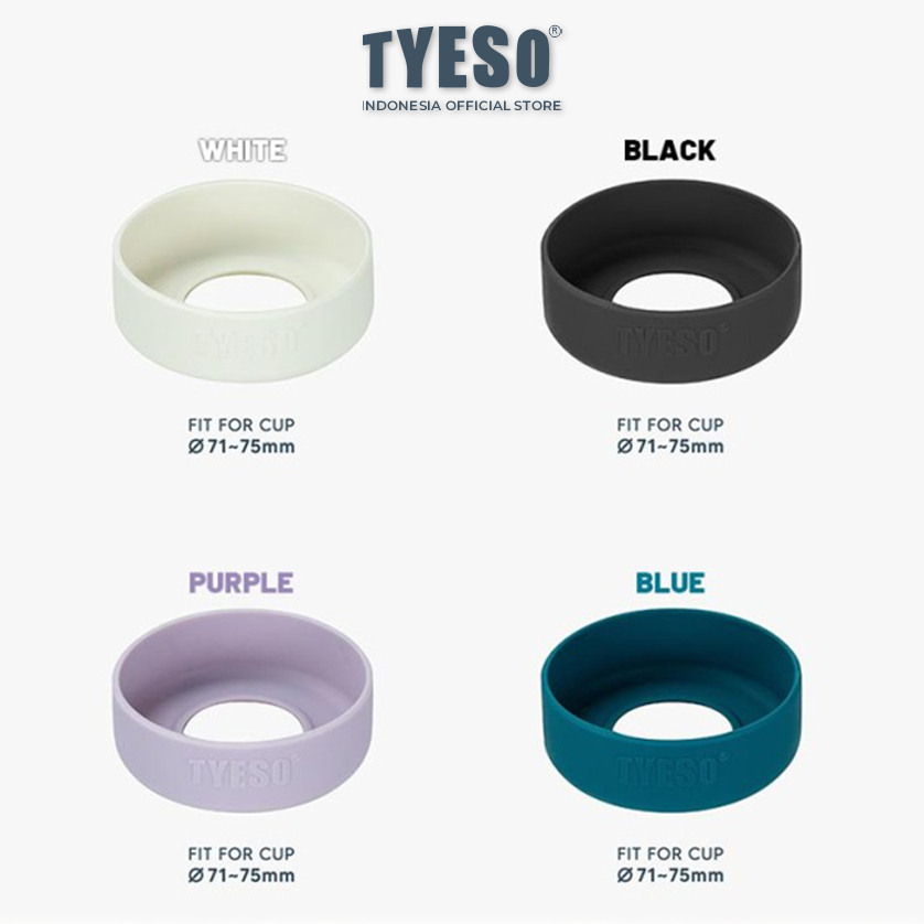 Jual Tyeso Karet Anti Slip TS-8103 SIlicone Coaster Multiple Color For ...
