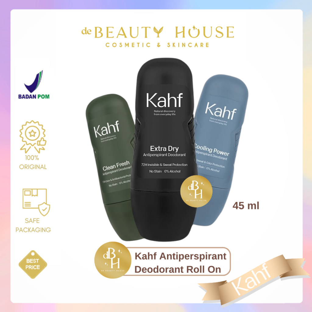 Jual KAHF Antiperspirant Deodorant Roll On 45 ml | Shopee Indonesia