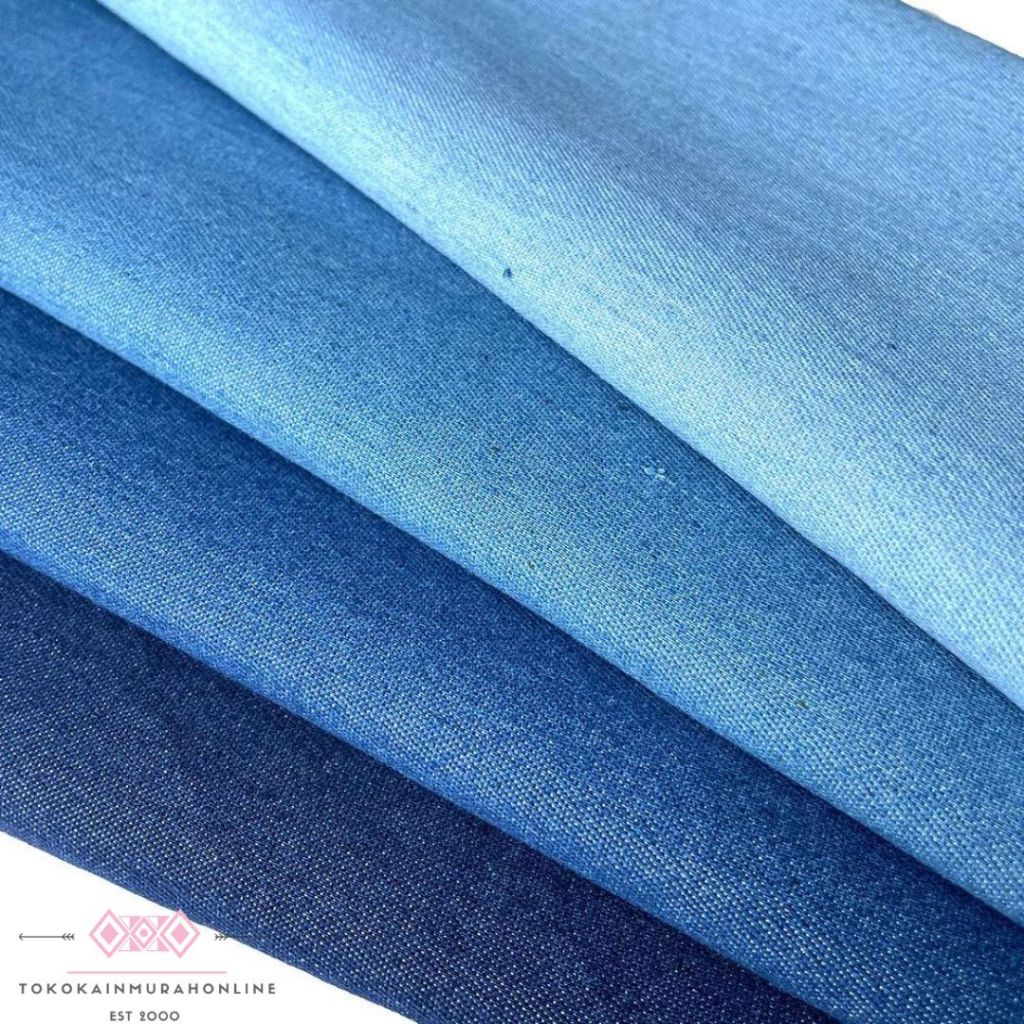 Jual Kain Ultra Denim Twill Jeans Smooth Premium Original Blue SUPER ...