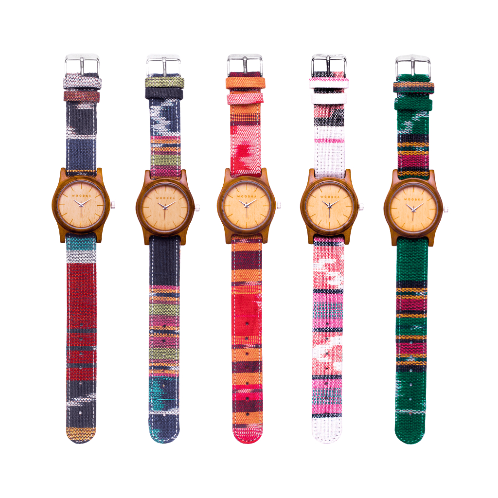 Jual Woodka Mini Loca Jati Classic & Tenun Strap | Jam tangan kayu unik ...