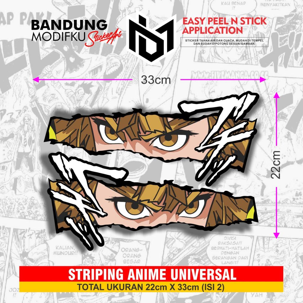 Jual STICKER MATA ANIME / STIKER MATA ANIME / DECAL MATA KIRI KANAN ...