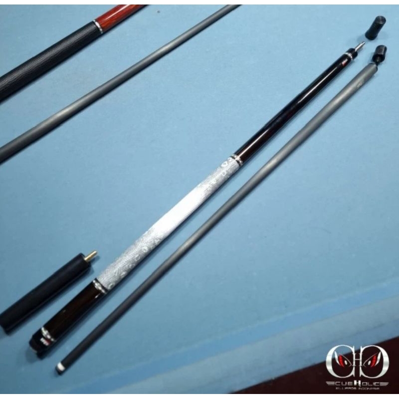 Jual YFEN M9 Carbon Cue + Extension - Ebony Wood - White Leather Wrap ...