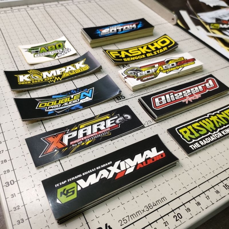 Jual Stiker Eceran Sound System Brewog Audio, K5 Maximal, Blizzard, X ...