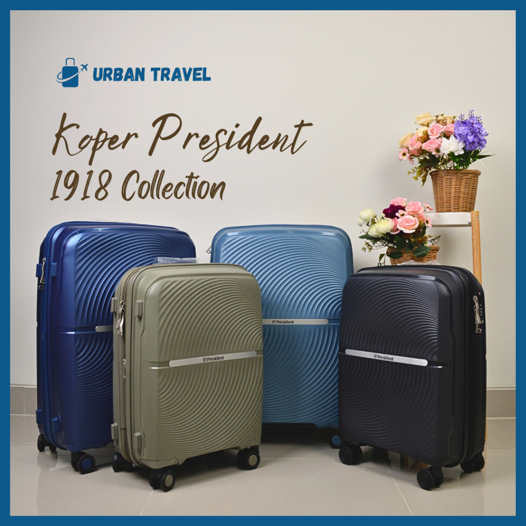 Jual Koper President 1918 20-24 Inch Fiber PP Anti Pecah Size Cabin ...