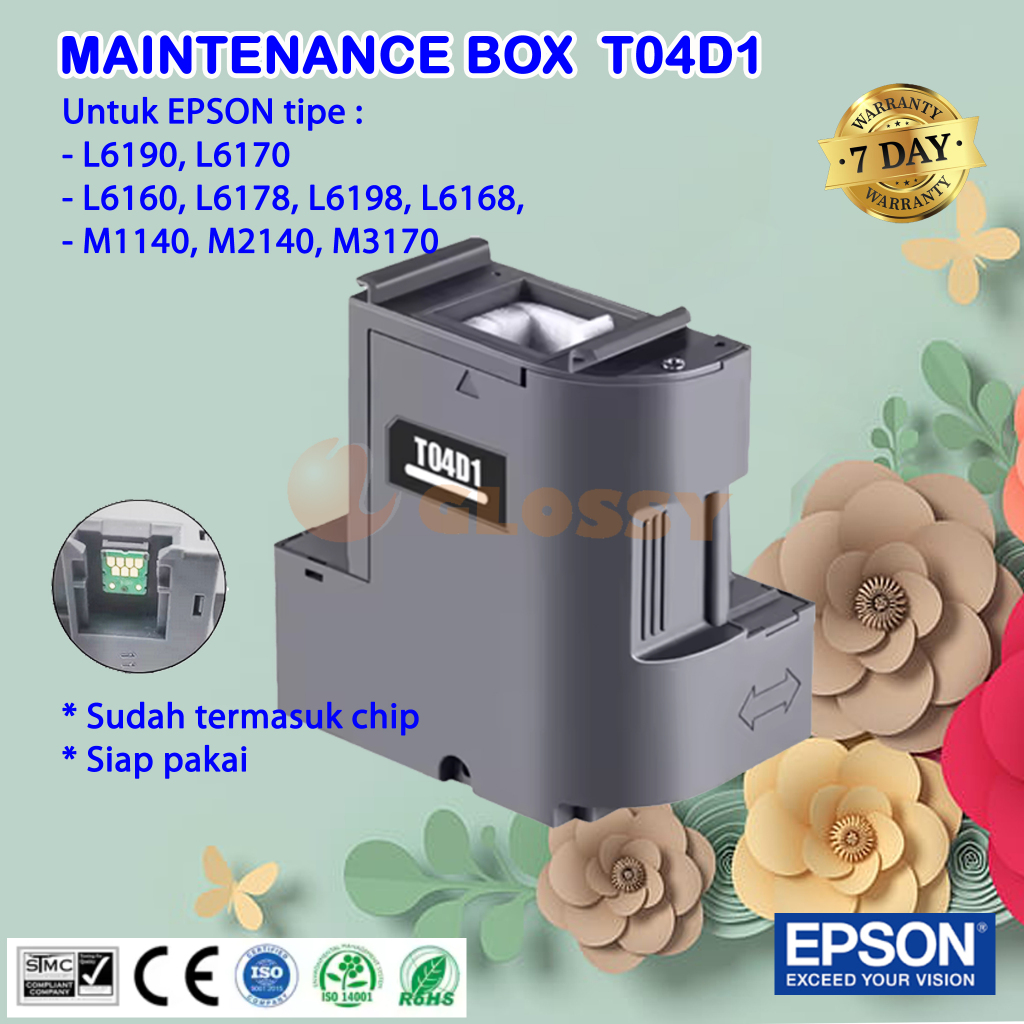 Jual Maintenance Box EPSON L6160 L6170 L6190 T04D1 | Shopee Indonesia