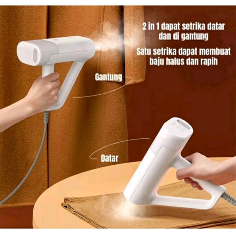 Jual Deerma HS100 Handheld Steamer 1000w Setrika Uap | Shopee Indonesia