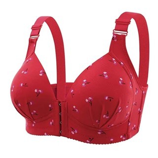 Jual Bra wanita Big Size bh Kait Depan Busa Tipis Tanpa Kawat Motif Bunga ukuran jumbo kait 4 ...