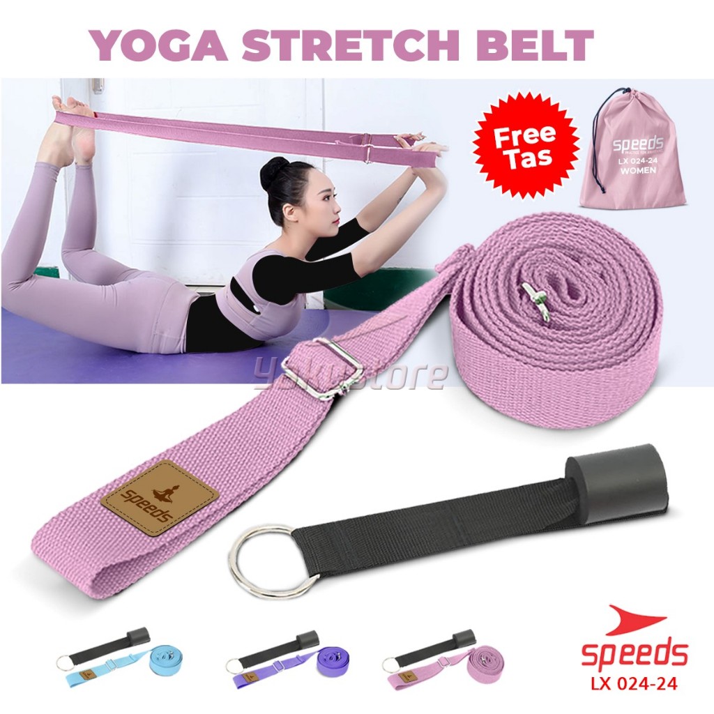 Jual SPEEDS Yoga Belt Tali Yoga Yoga Strap Power Yoga Stretching Strap ...