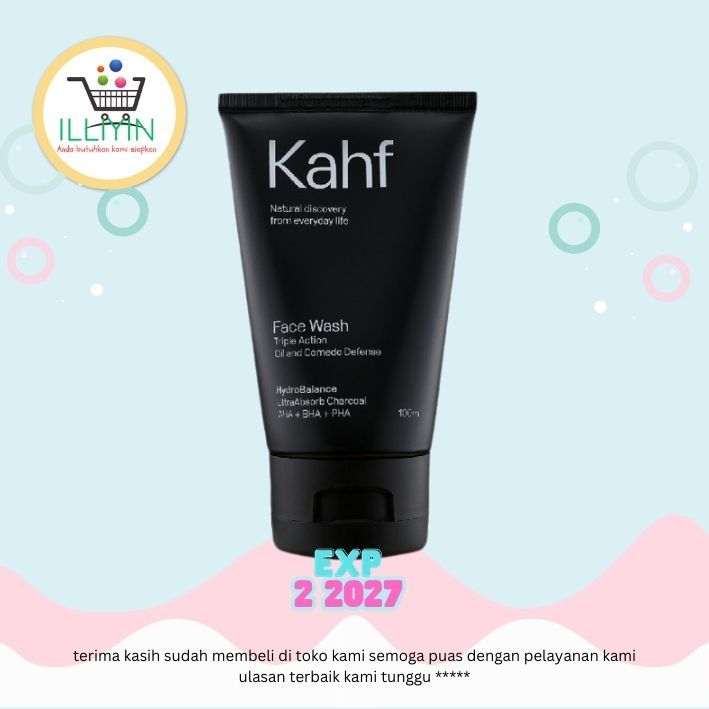 Jual Kahf Triple Action Oil and Comedo Defense Face Wash 100 ml - Sabun ...