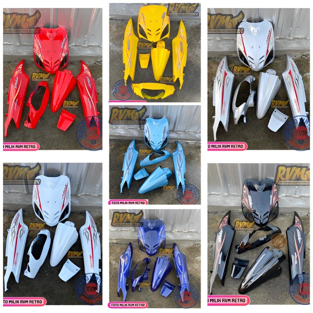 Jual Full Bodi Body Motor Mio Sporty biru telur asin Full Set body ...