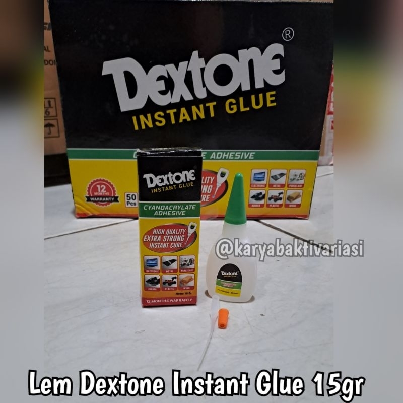 Jual Lem Dextone Instant Glue 15gr / Lem Korea / Lem Tetes Instant ...