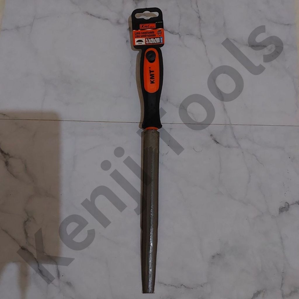 Jual KMT Kikir Besi 8" Inch (20 cm) Gagang Karet 1/2 Bulat, Bulat ...