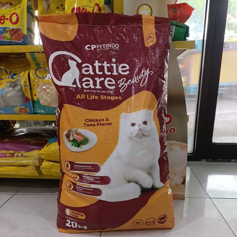 Jual Cattie care beauty 20 kg makanan kucing cattie care makanan kucing ...