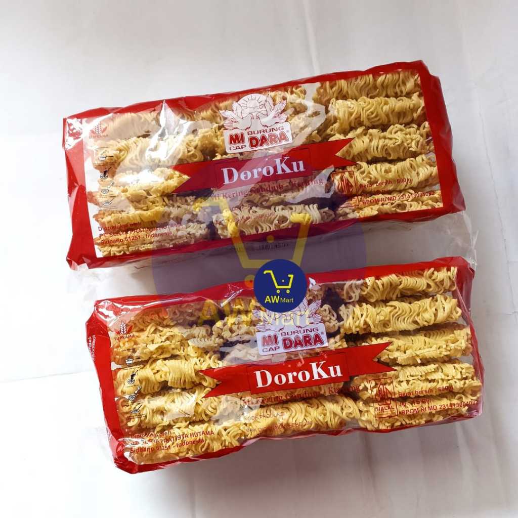 Jual MIE DOROKU MI CAP BURUNG DARA 600 GRAM ISI 15 PCS - MIE KERING ...